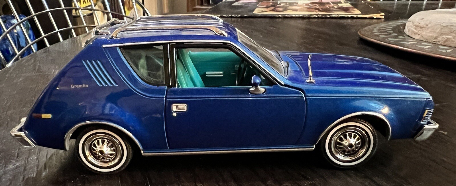 1974 Blue AMC Gremlin - 1:24 Motor Max American Classics Diecast Model ...