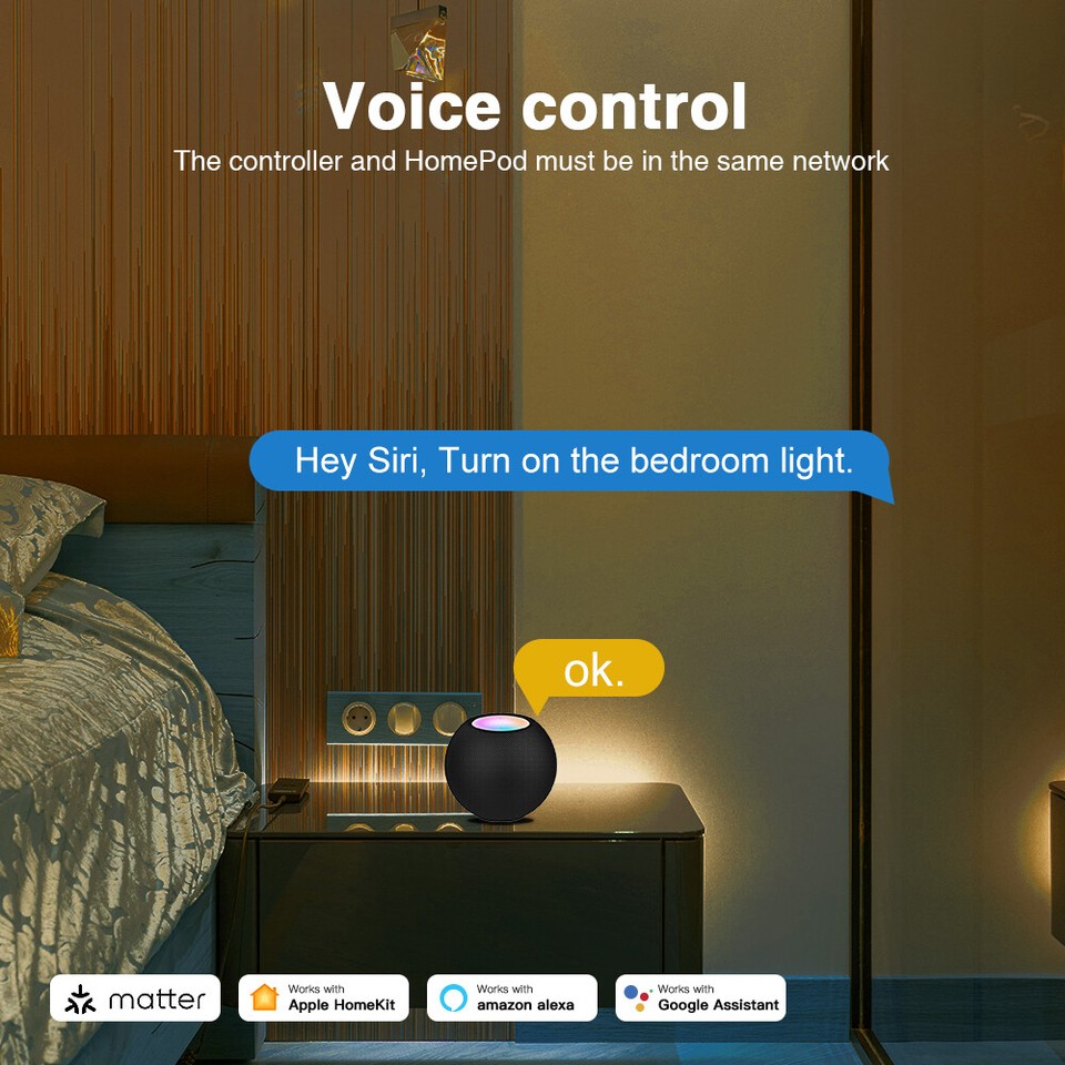 220V Matter WiFi Smart Switch DIN Rail Circuit Breaker ON/OFF for ...