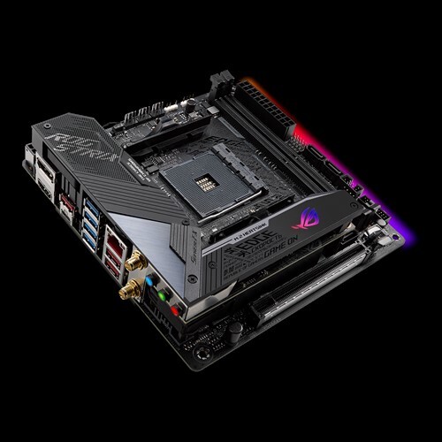 ASUS ROG STRIX X570-I GAMING AMD AM4 Mini-ITX M.2 Desktop Motherboard A ...