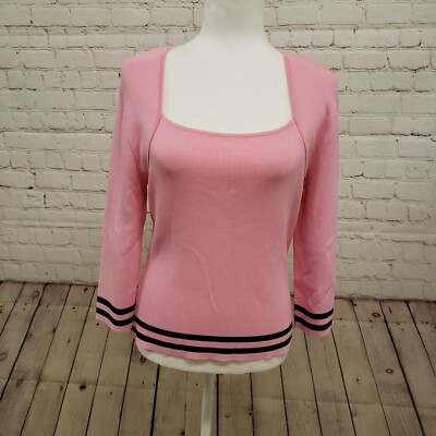Cyrus Pink Sweater with Heart sz Med | eBay