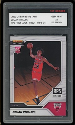 Julian Phillips 2023 Panini Instant RPS First Look 1st Graded 10 Rookie ...