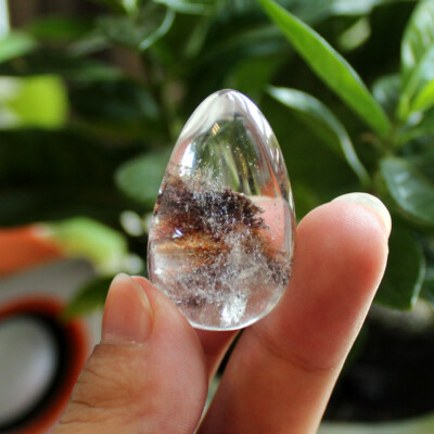 Natural Ghost Phantom Gemstone Quartz Crystal Specimen Healing Chakra ...