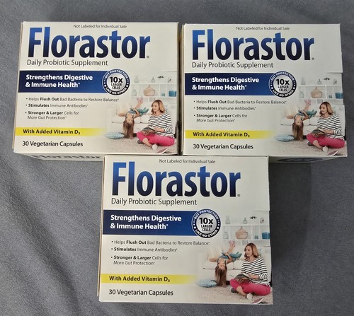 Florastor Daily Probiotic with Vitamin D3, 90 Vegetarian Capsules | eBay