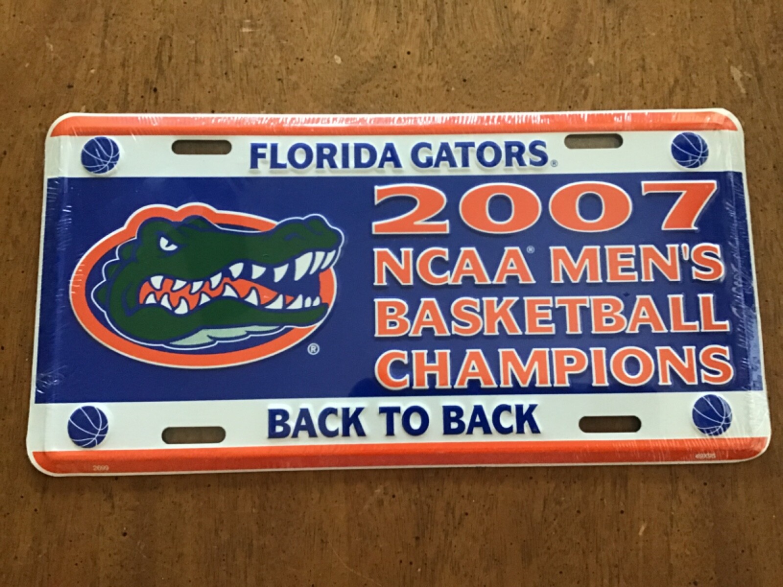 2007 NCAA Basketball University of Florida Gators License Plate Booster ...