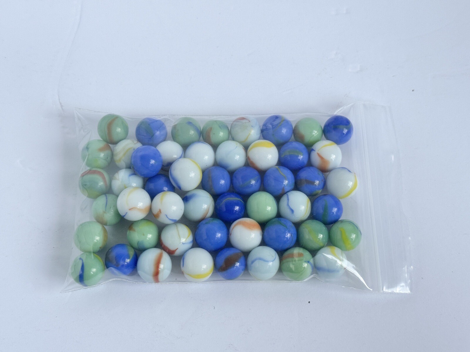 Lot Of 50 Vintage Old Assorted Mixed Glass Marbles, Size 5/8" | eBay