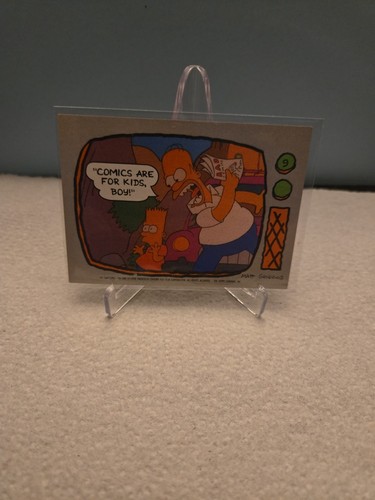 The Simpsons Trading Card 1990 #9 Homer Simpson Bart Simpson Vntage | eBay