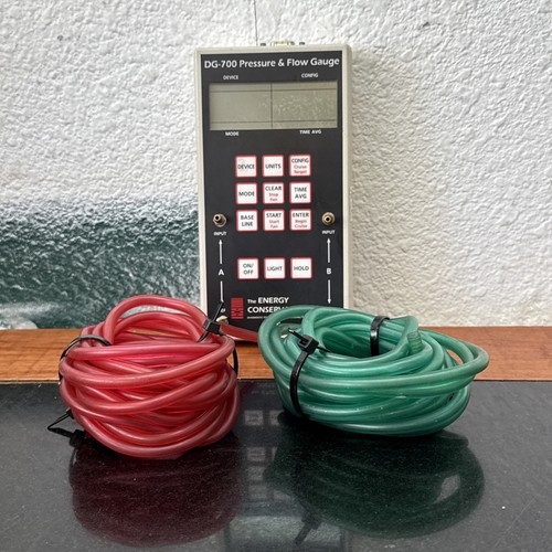 TEC DG-700 blower door manometer pressure flow gauge | eBay