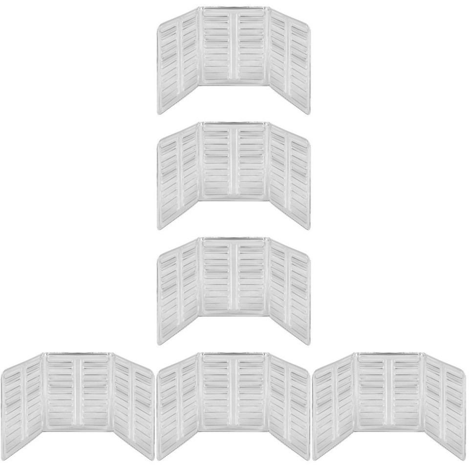 6 Pieces Oil Splash Guard Aluminum Shield Splatter Anti-splash Baffle ...