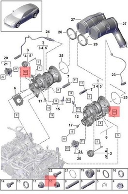 Genuine PORSCHE Cayenne Shouldered Nut With Multipoint Socket Head ...