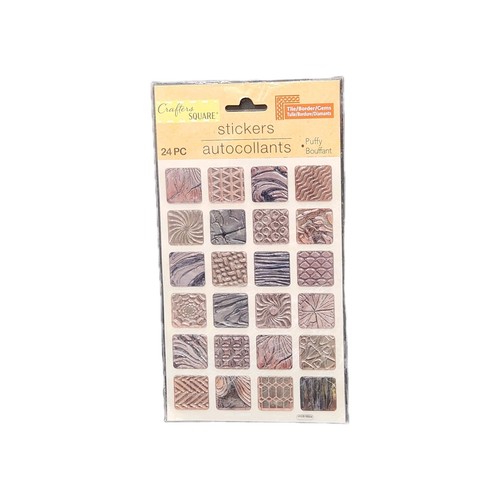 Tiles Border Gems Puffy Metallic Look Stickers CRAFTER'S SQUARE 24 ...