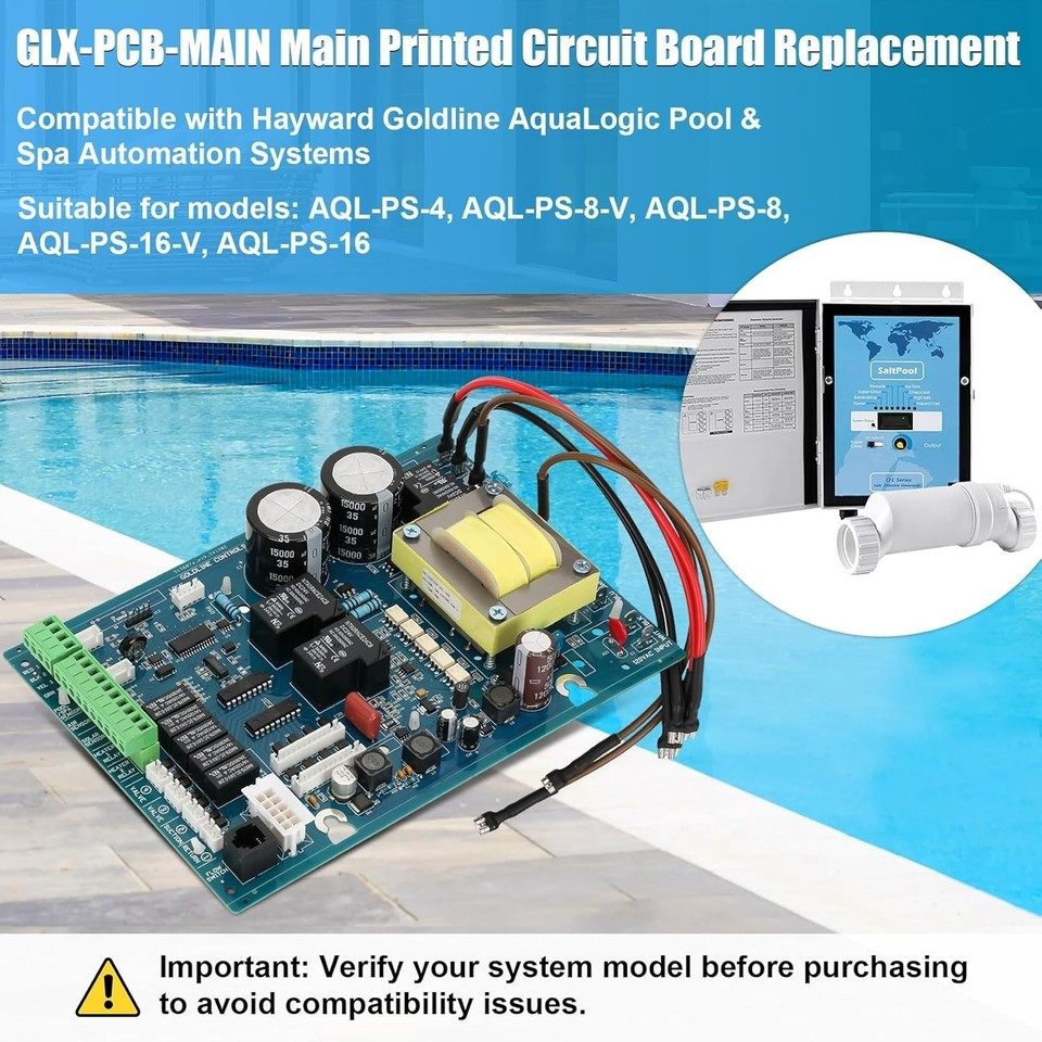 GLX-PCB-Main AquaLogic Main Circuit Board Compatible w/ T-Cell-3/9/15 $336.20 | eBay