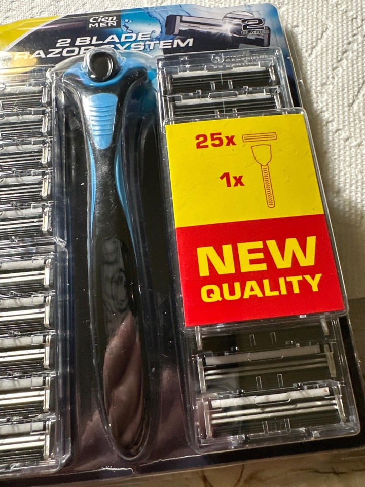 Cien Men Dynamic 25 Pro Blade Shaving System. Quick & Smooth. 1×Handle ...