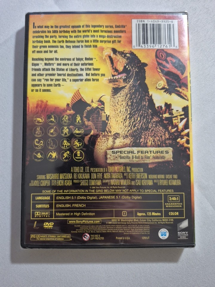 Godzilla: Final Wars (DVD, 2005) New Sealed. 43396127616| eBay