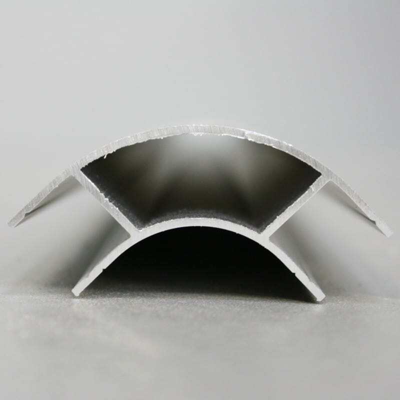 Corner Profile Curved Trim Aluminium Furniture Large 40mm Radius 1300 ...
