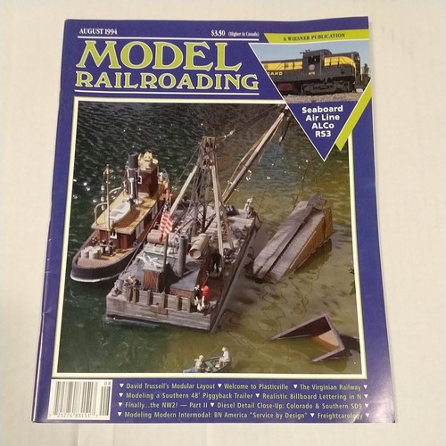 Model Railroading Magazine August 1994 Vol 24 No 8 Seaboard Air Line ...