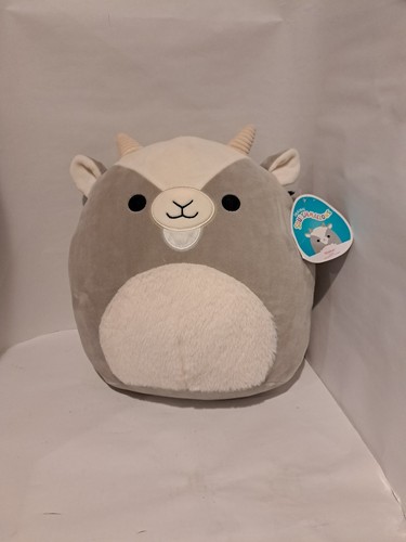 Squishmallow Walker the Billy Goat Fuzzy Belly 12” Plush Gray 2022 with ...