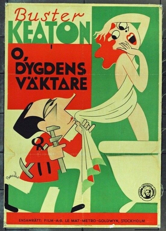 PASSIONATE PLUMBER, THE (1932) 16169 Movie Poster Swedish Original ...