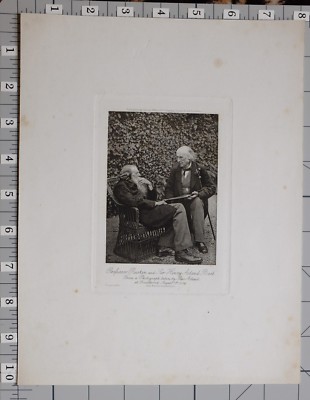 1893 DATED ANTIQUE PRINT PROFESSOR RUSKIN & SIR HENRY ACLAND | eBay UK