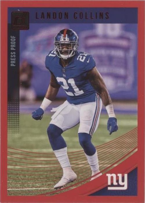 2018 Panini Donruss - Landon Collins #204 Press Proof Red for sale ...
