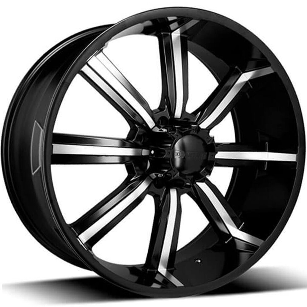 4 Wheels 26" DW903 26x10 8x165.1 Black Machined 13ET 125CB (DW903 ...
