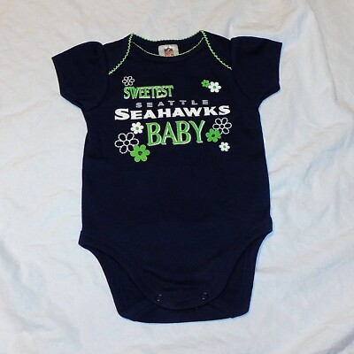 NEW Baby Girl Seattle Seahawks One Piece Size 0-3 Months NFL Football ...