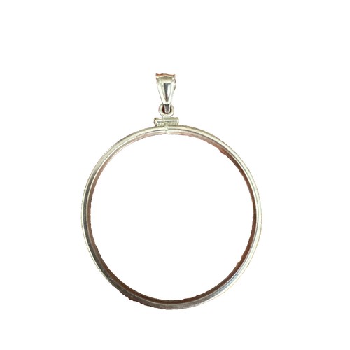 Sterling Silver Screw Top US Morgan Peace Coin Bezel Reeded Edge | eBay