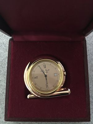 Jean Roulet Le Locle desk quartz alarm clock with date 1980's | eBay