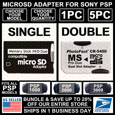 Micro SD to PSP Memory Card Pro Adapter For Sony SDHC TF Card Reader ...