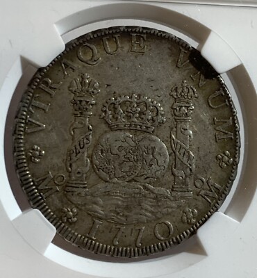 1770 MO MEXICO 8 REALES SILVER COIN PILLAR TYPE NGC AU53 | eBay