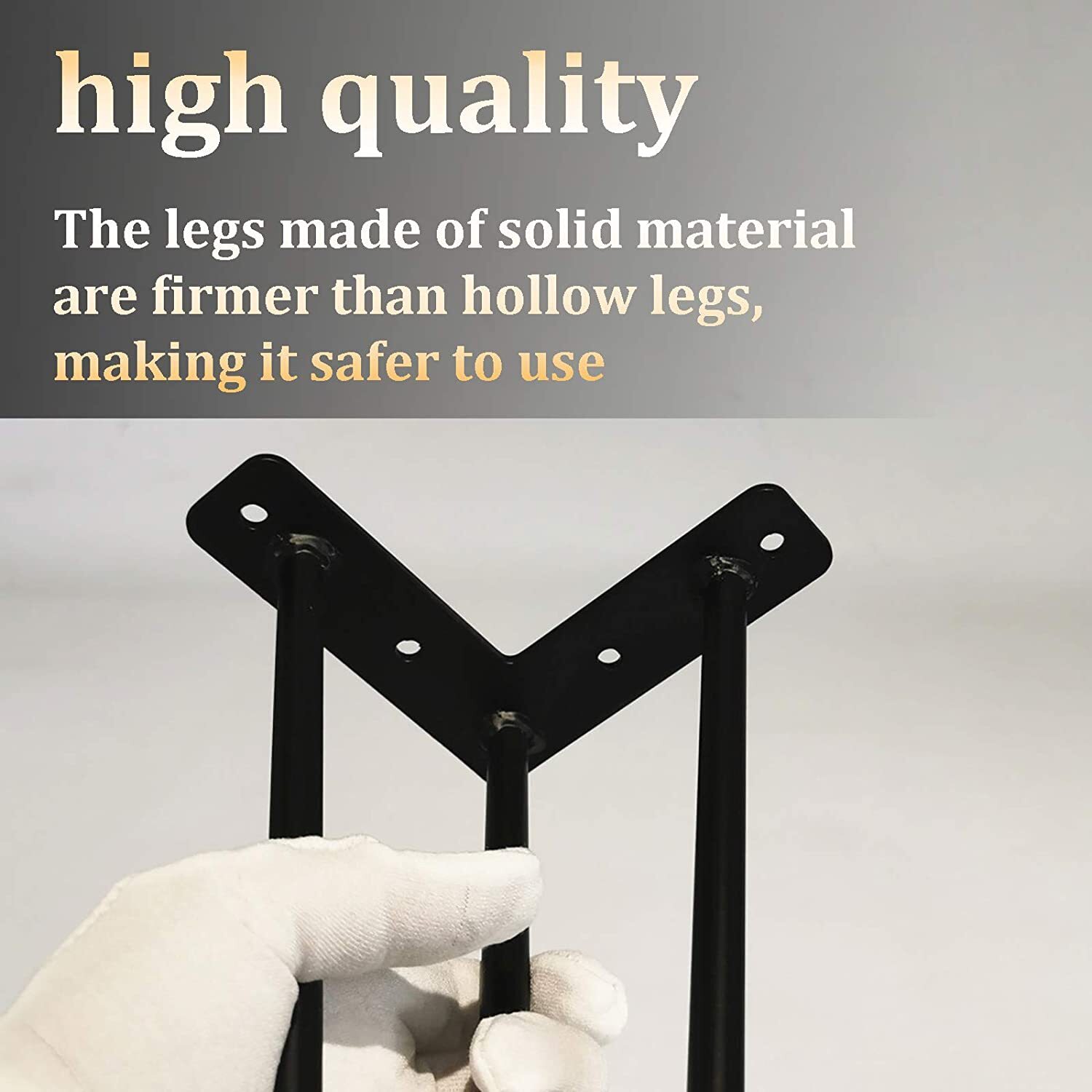 4x Hairpin Table Legs Hair Pin Legs Set for Furniture Bench Desk Metal ...