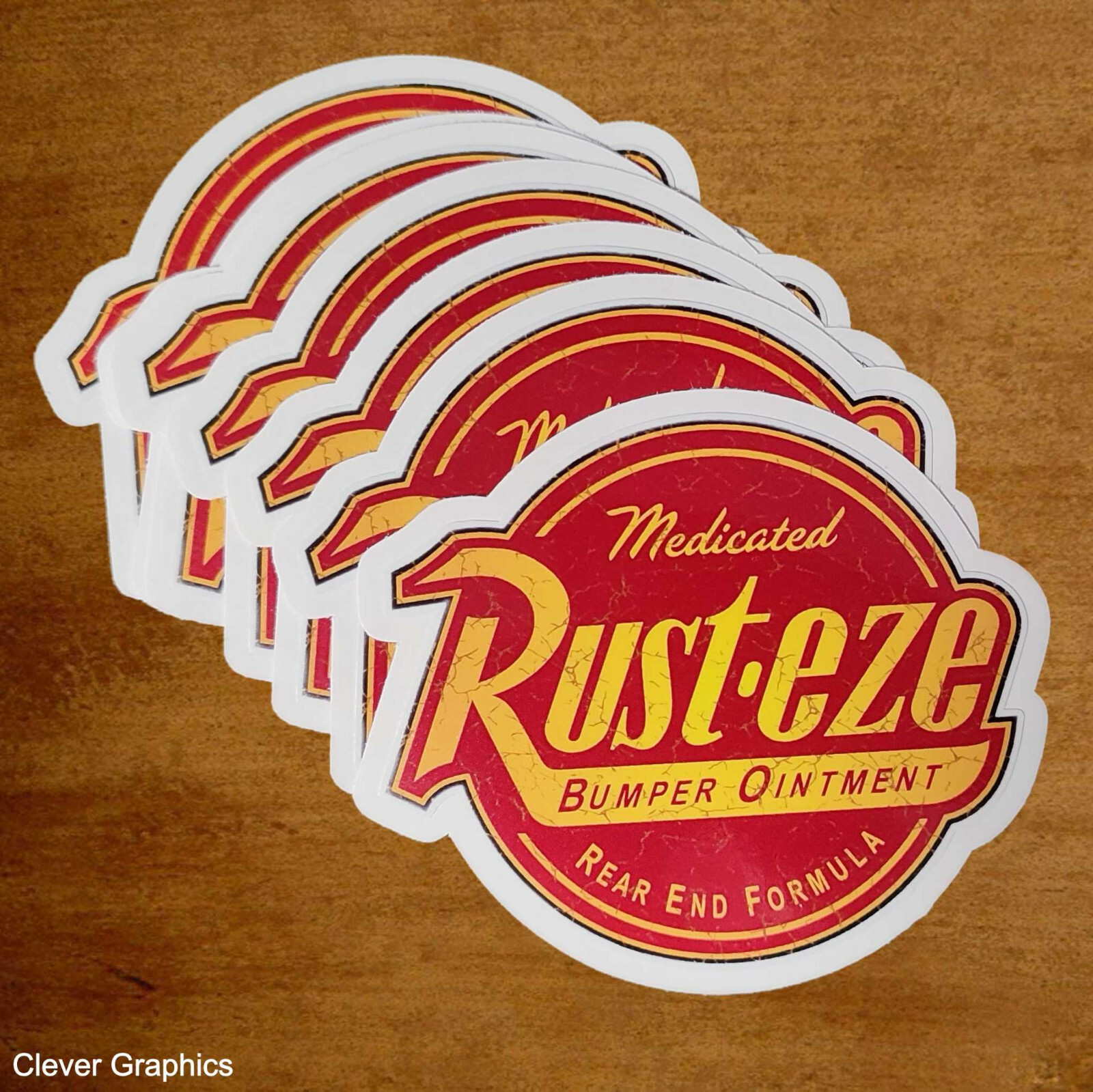 RUSTEZE STICKER Distressed Laminated Vinyl x 2 with FREE UK Delivery ...