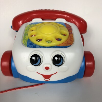 Price Mattel 2000 Chatter Phone Pull Along Toy Classic Telephone Clean ...