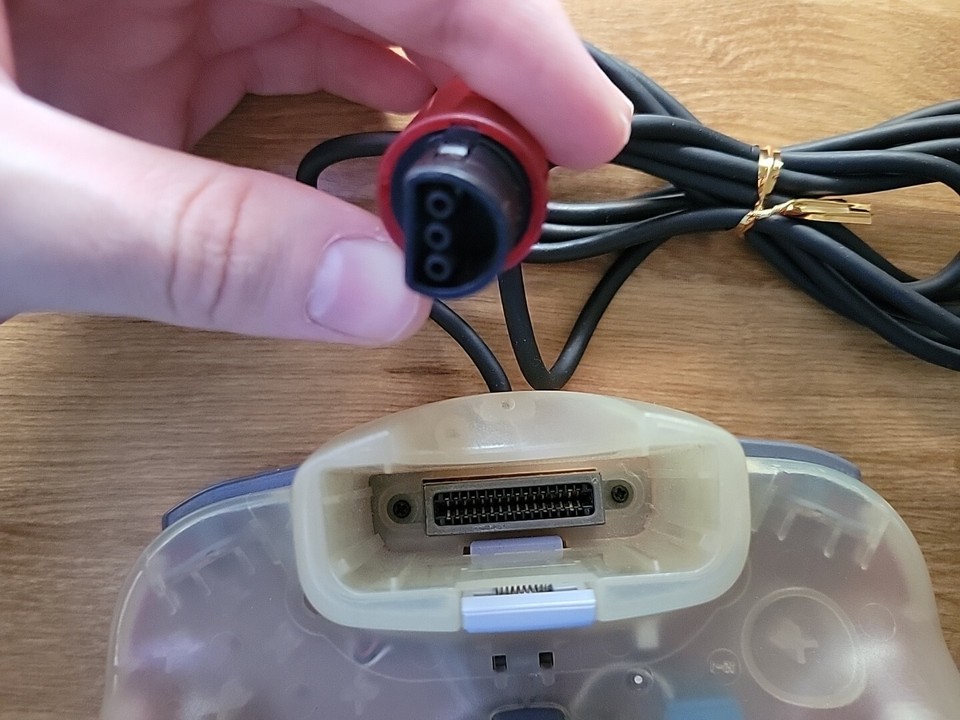 Official Nintendo 64 WATERMELON RED / CLEAR BACK Controller OEM N64 NUS ...