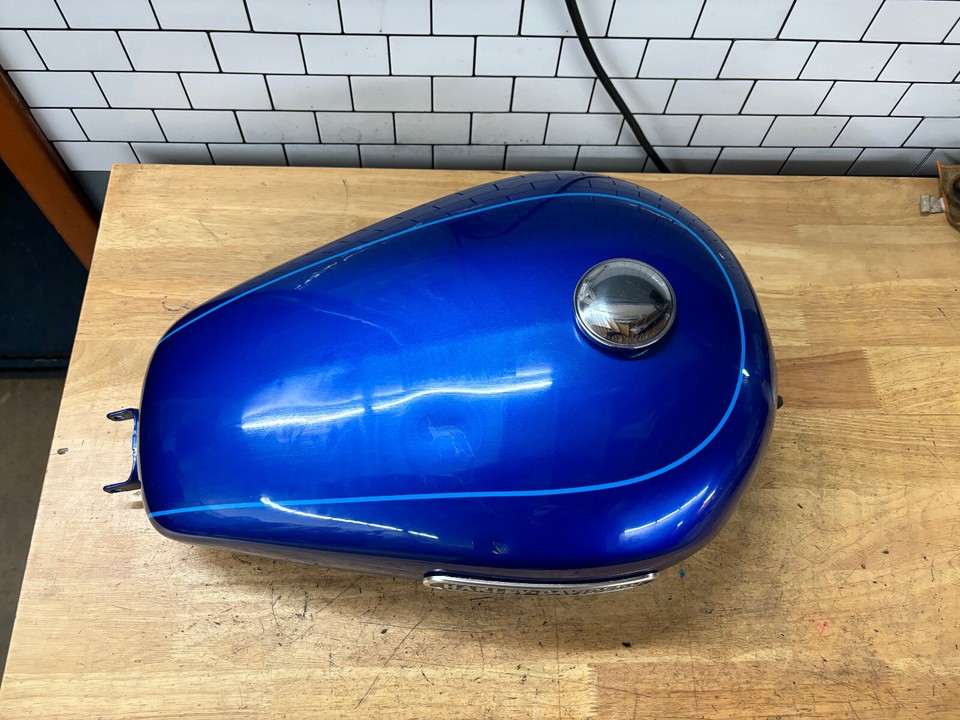 2010 Harley-Davidson Sportster XL 883 1200 XL1200 Fuel Gas Tank Blue ...