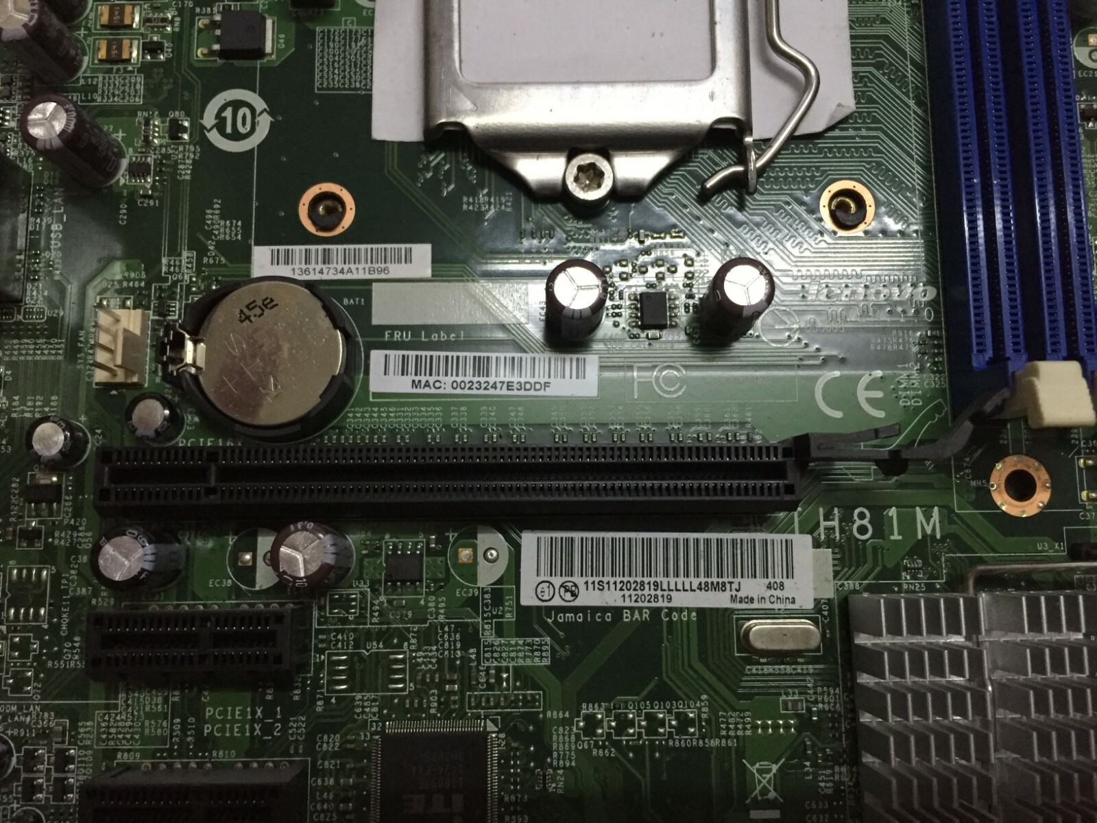 Lenovo IH81M Motherboard Mainboard Intel H81 LGA1150 DDR3 11202819 | eBay