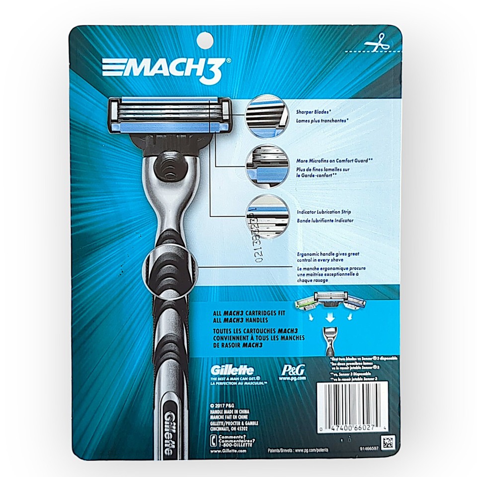 NEW 🌟 GILLETTE MACH3 1 Razor and 6 Cartridges Set, Sharper Blades | eBay