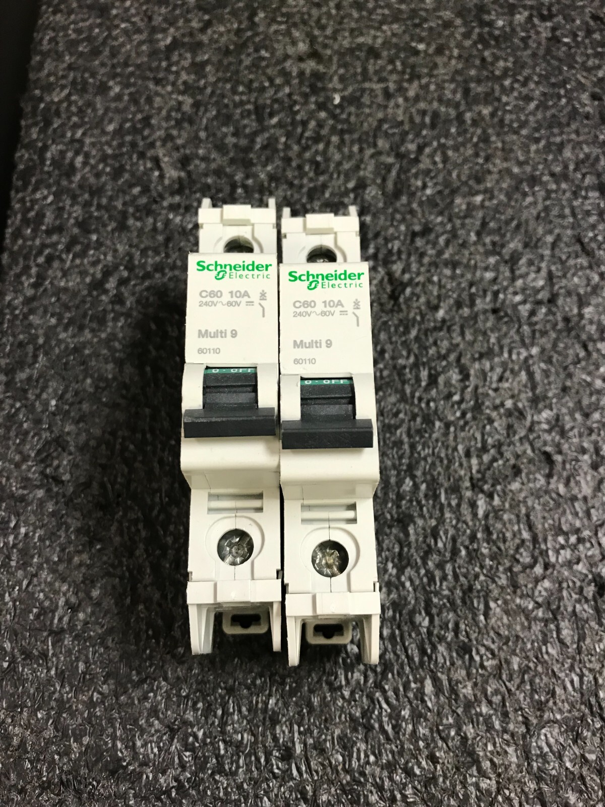 SCHNEIDER ELECTRIC C60 10A 60110 1 Pole MCB Miniature Circuit Breaker 2 ...