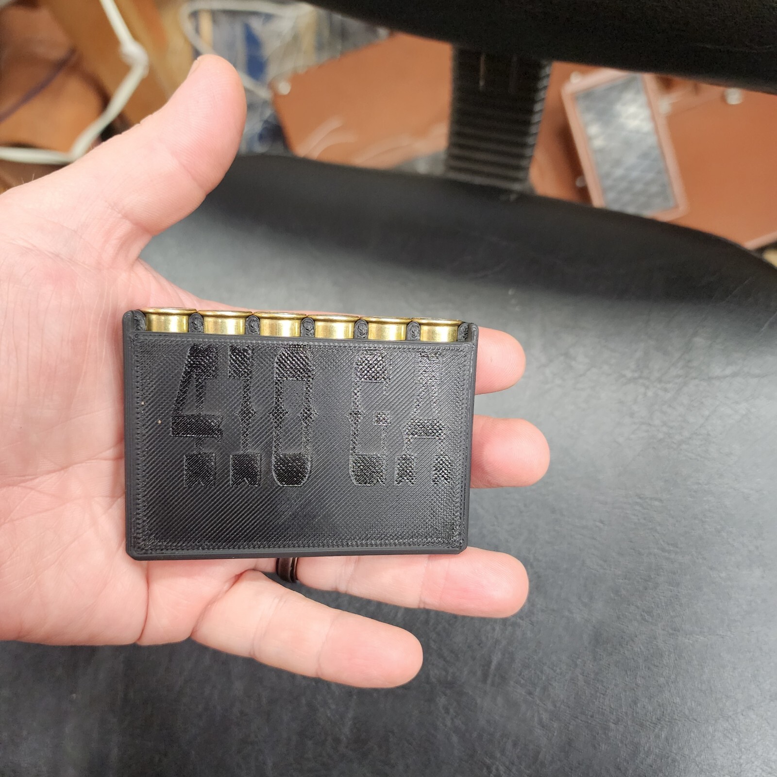 Shell Holder for 410 ga shells. Holds 6 for EDC. Compact way to carry ...