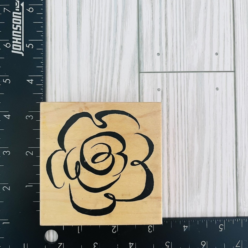 PSX G-2235 Large Flower Sketch Floral Rubber Craft Stamp | eBay