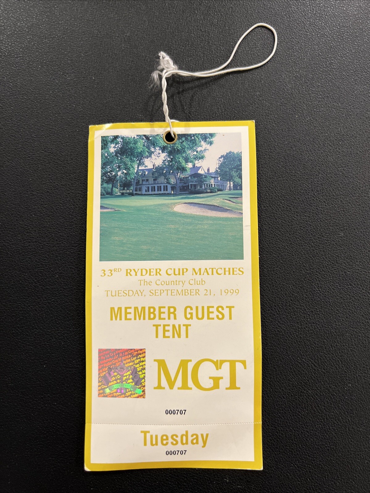 1999 9/21 Golf 33rd Ryder Cup Full Ticket | eBay