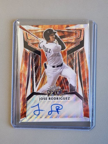 2023 Leaf Metal Jose Rodriguez Orange Autograph #/8 | eBay