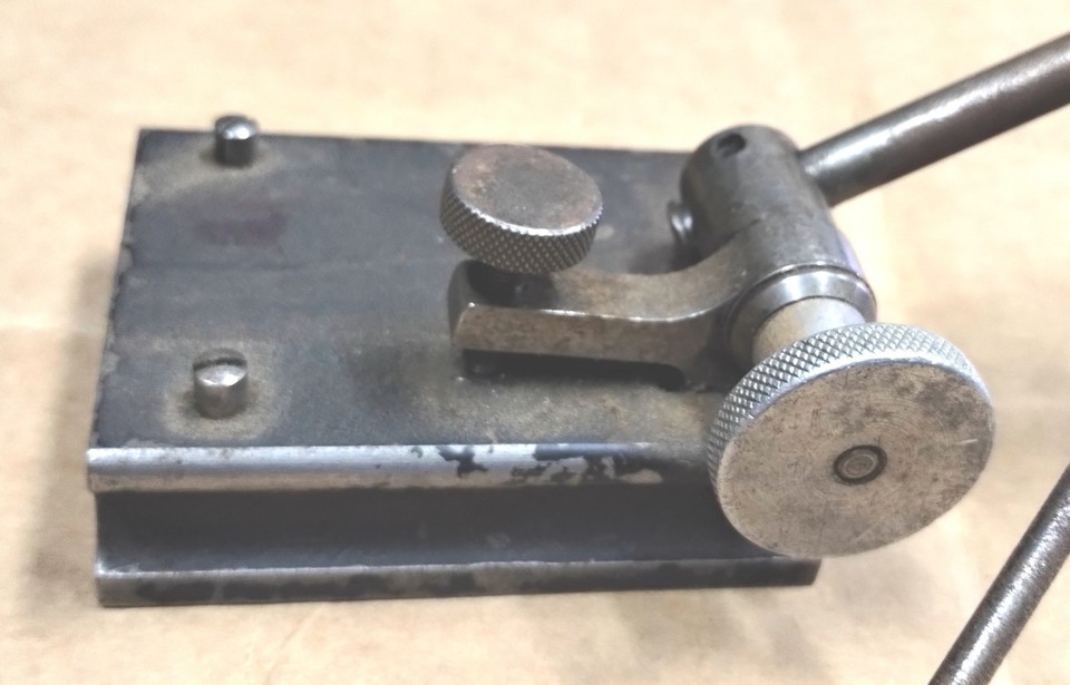 LS Starrett Vintage machinist measuring Tool Dial Indicator Holder base ...