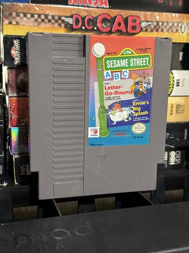 Sesame Street ABC Letter Go Round/ Ernies Big Splash - Nintendo NES ...