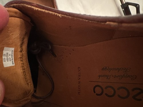 Men's ECCO Cairo Cap-Toe Tie Dress Shoes Size 41 Lace Up NEW | eBay