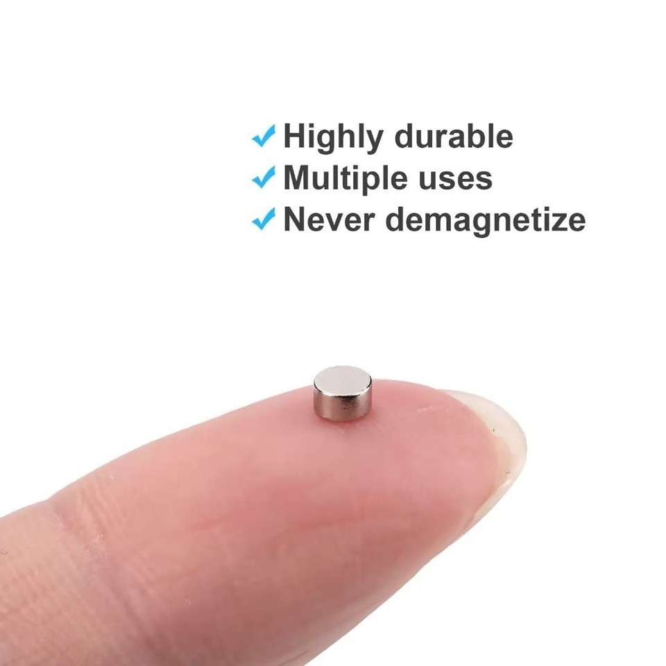200Pcs Small Magnets, 3x2 mm Mini Tiny Round Magnet, Micro Neodymium ...