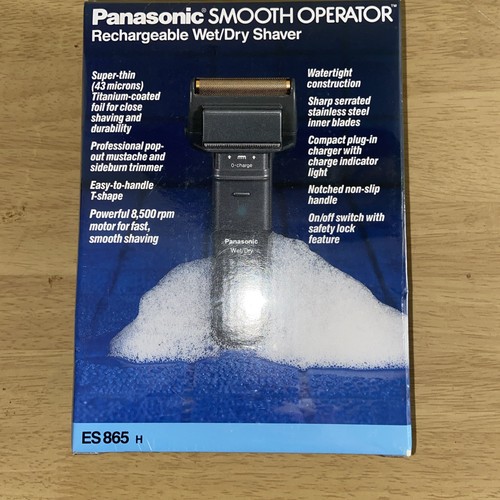 NOS Panasonic Smooth Operator Cordless Wet Dry Rechargeable Mens Shaver ...
