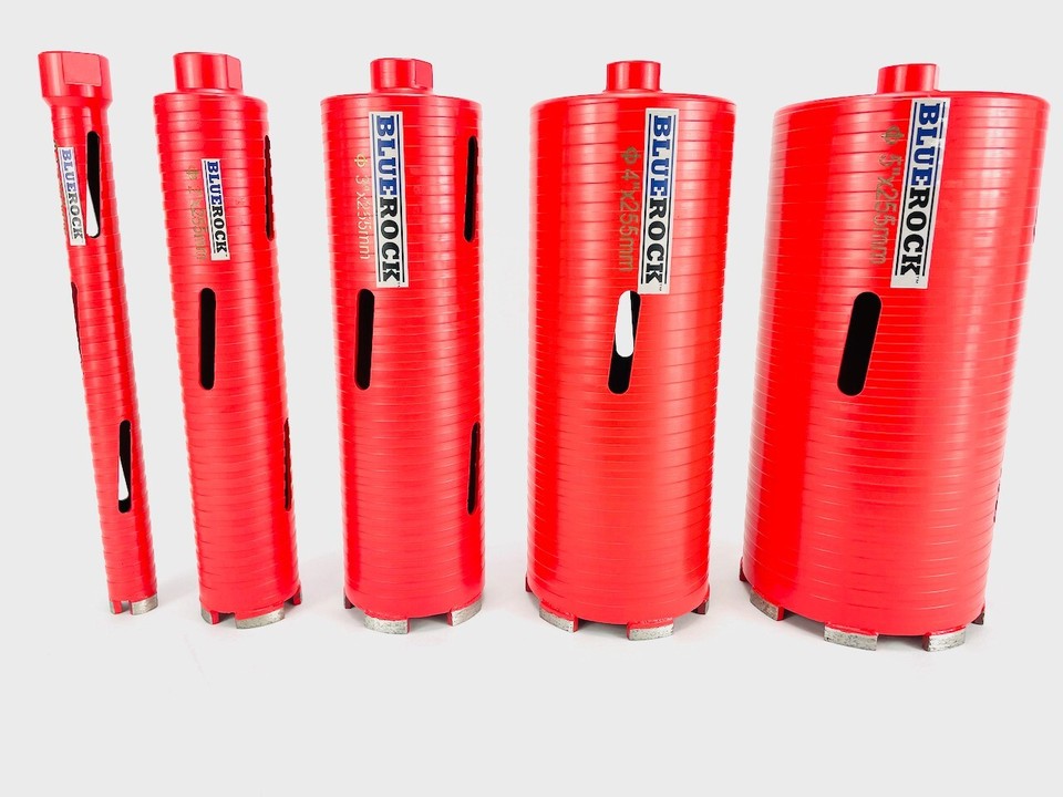 DRY Type 1"-5" Set Diamond Coring Bit - Concrete Core Drill by BLUEROCK ...