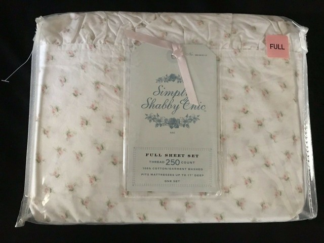 Rachel Ashwell Simply Shabby Chic 100 Cotton White Ruffle Sheet Set ...