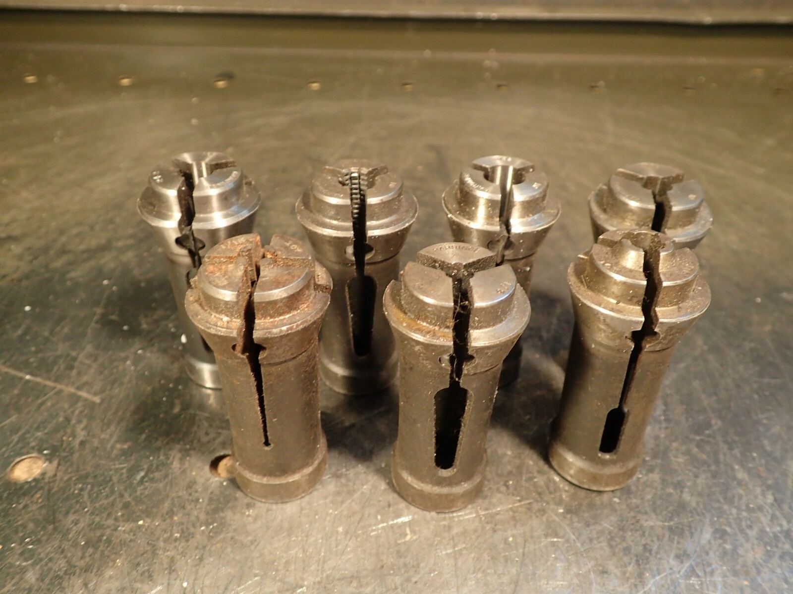 7 Piece Lot of Hardinge Collets: #10 & 10Y Brown & Sharpe Automatic ...