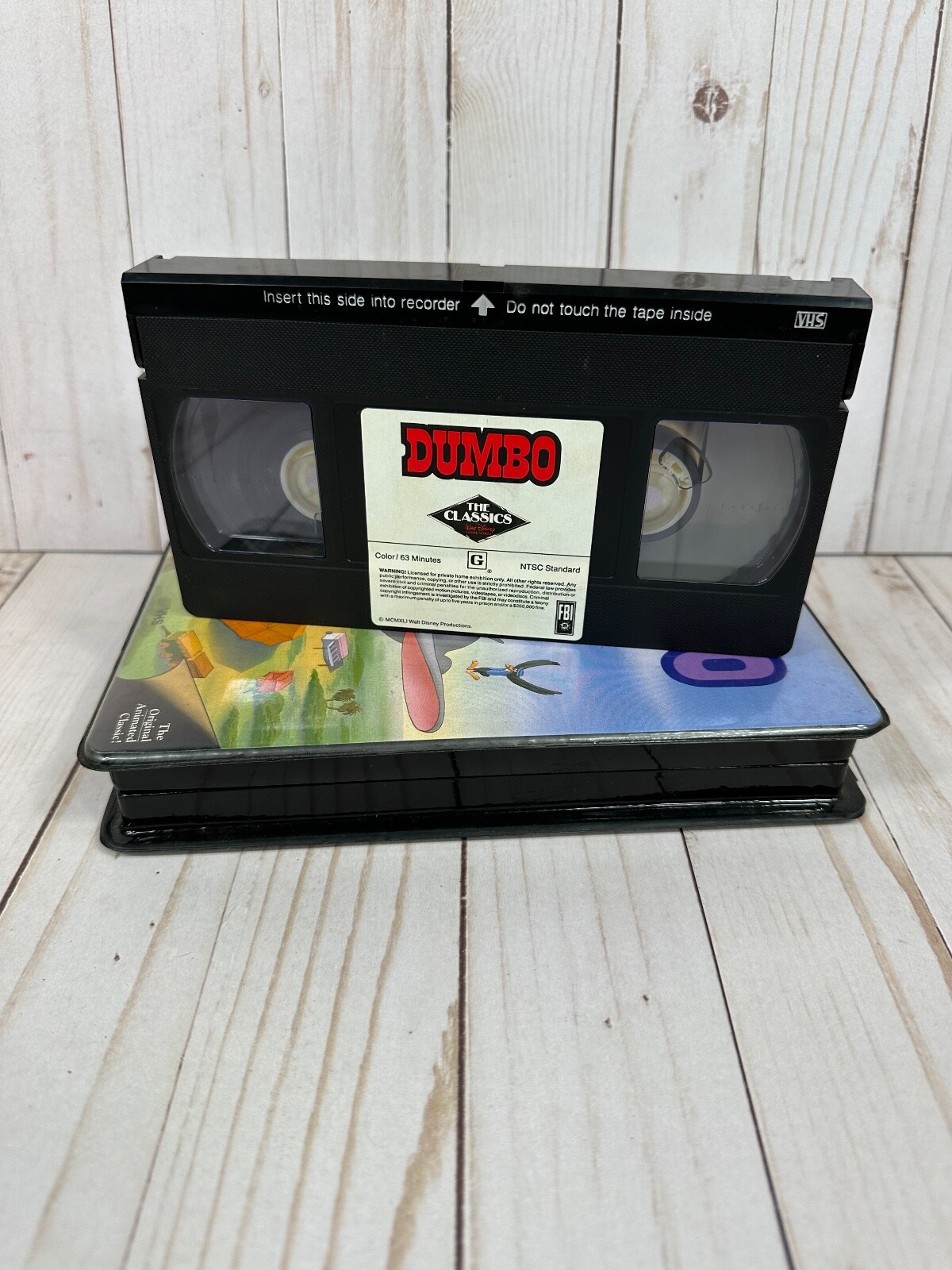 Dumbo VHS Walt Disney Classic Black Diamond Red Signature 1987-1988 ...